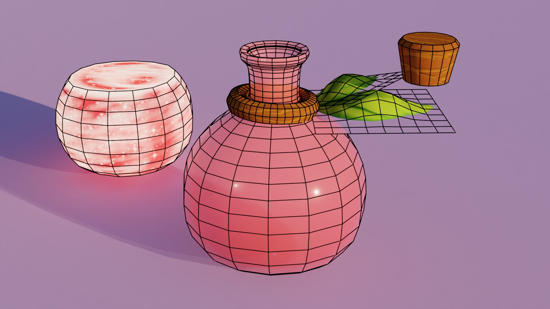 3D Stylized Red Potion - TurboSquid 2071319