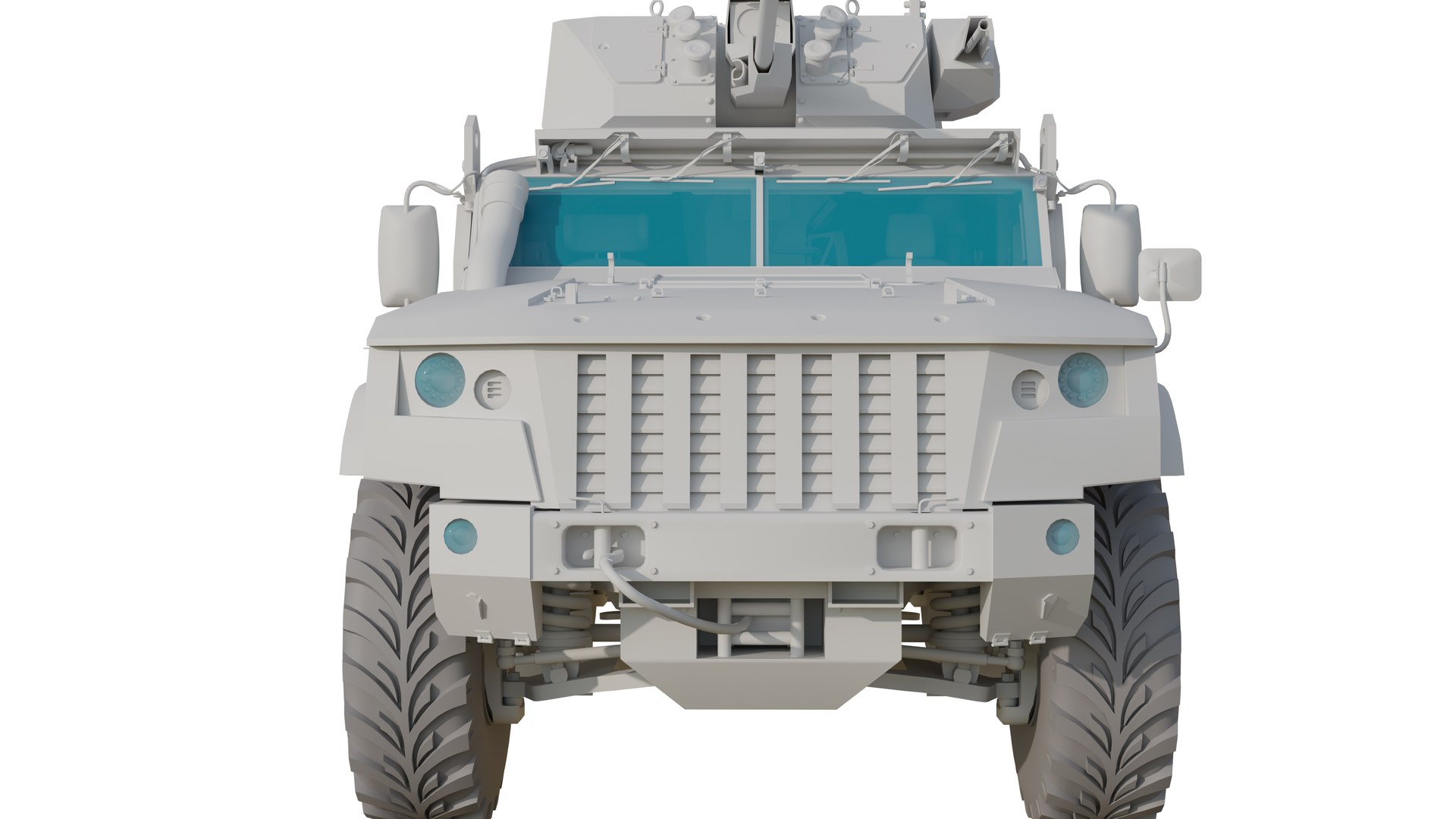 3D Typhoon VDV Russian Armored Transport Low Poly Model With Interior ...