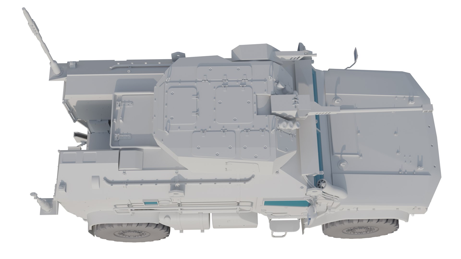 3D Typhoon VDV Russian Armored Transport Low Poly Model With Interior ...