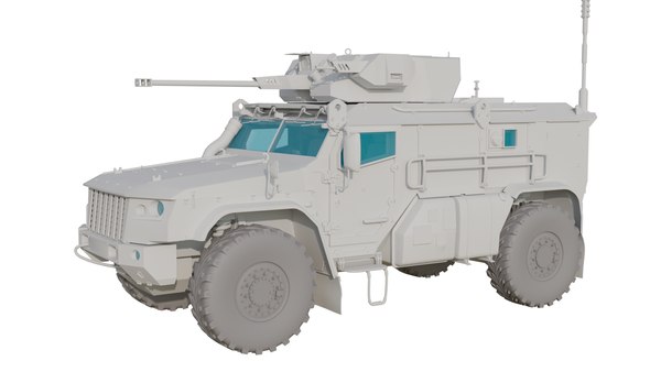modelo 3d Modelo de baja poli del transporte blindado ruso Typhoon VDV ...