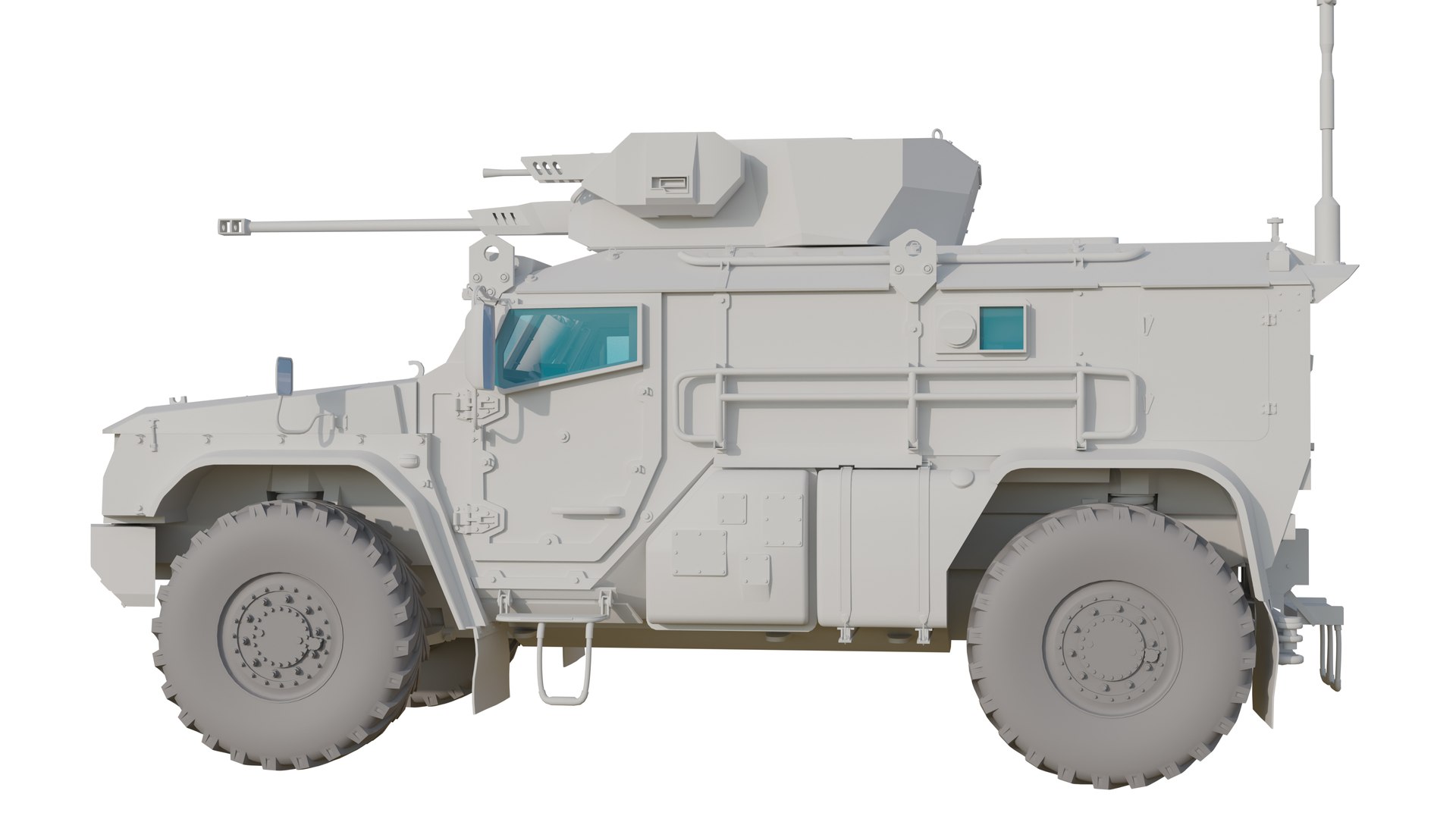 3D Typhoon VDV Russian Armored Transport Low Poly Model With Interior ...