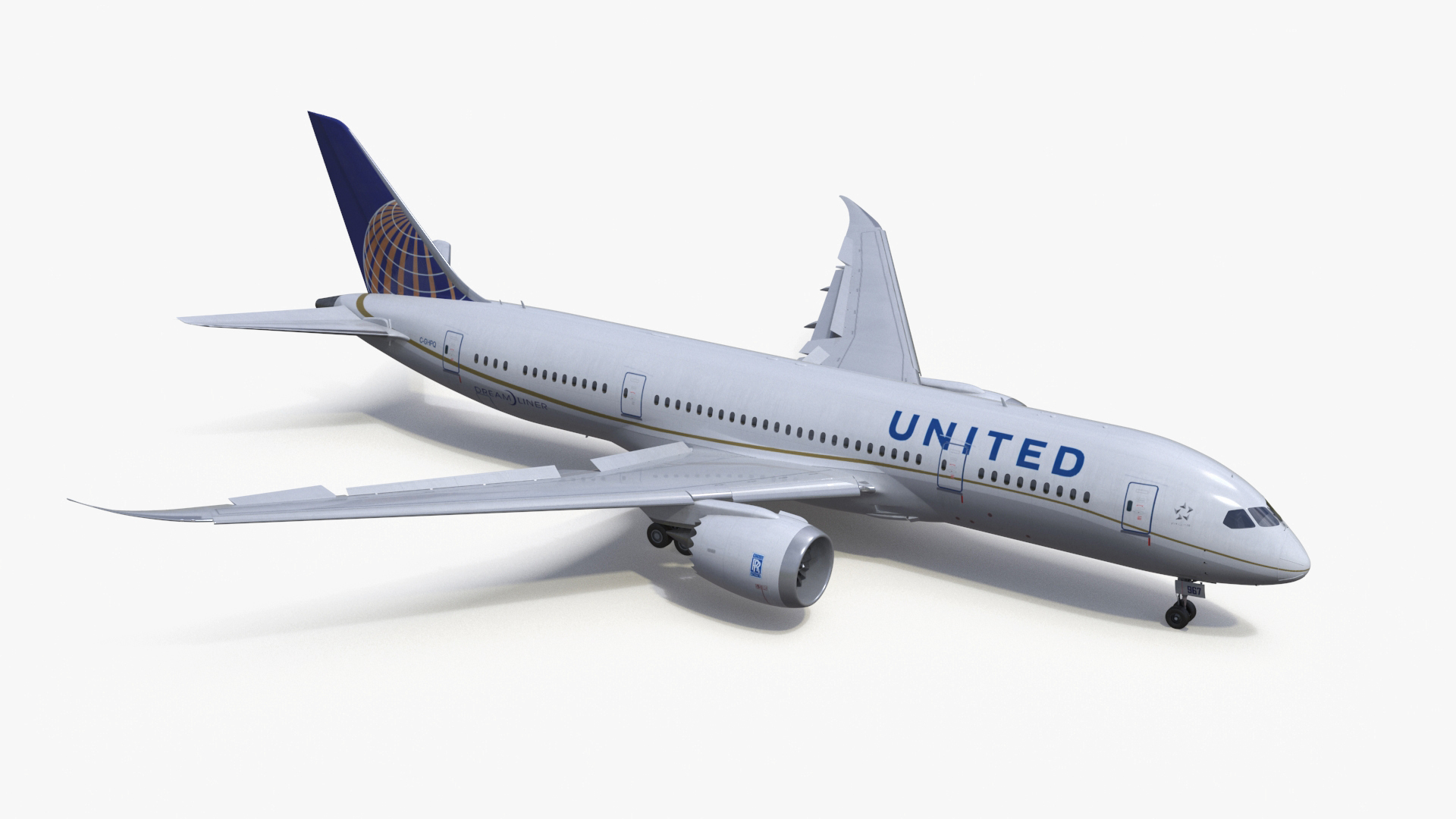 3D United Airlines Boeing 787-8 Dreamliner Rigged Model - TurboSquid ...