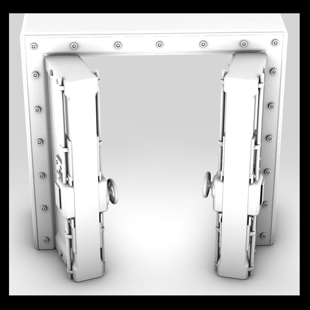 Metal Door 3d Model
