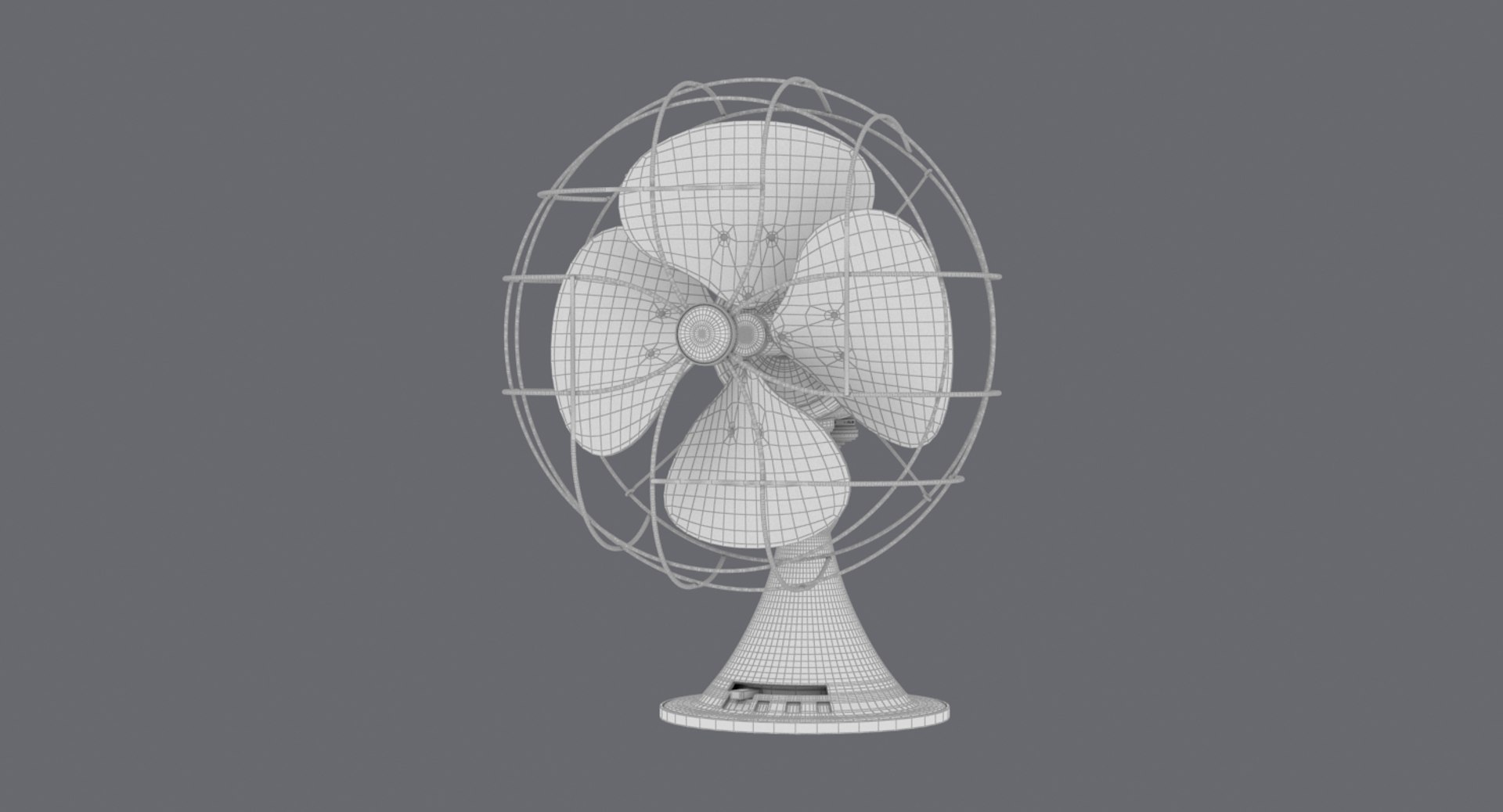3d Desk Fan Model