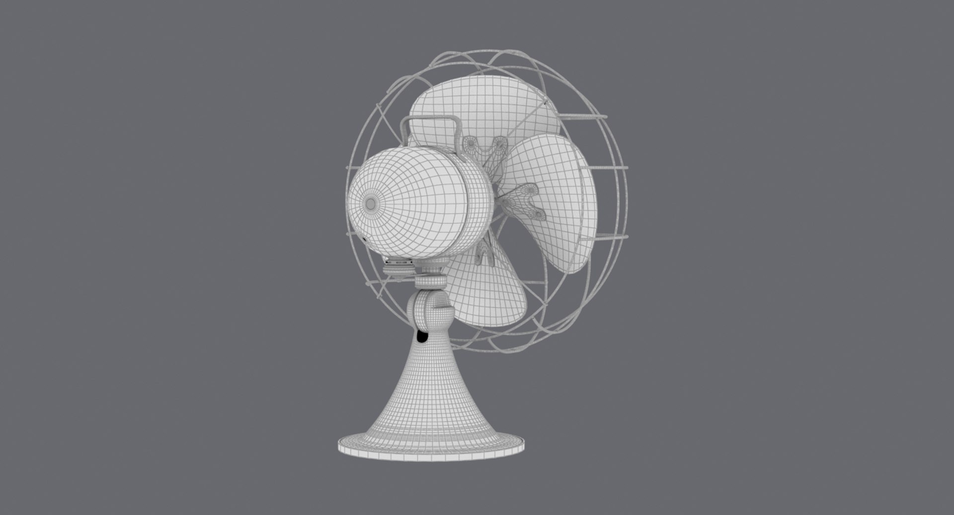 3d Desk Fan Model