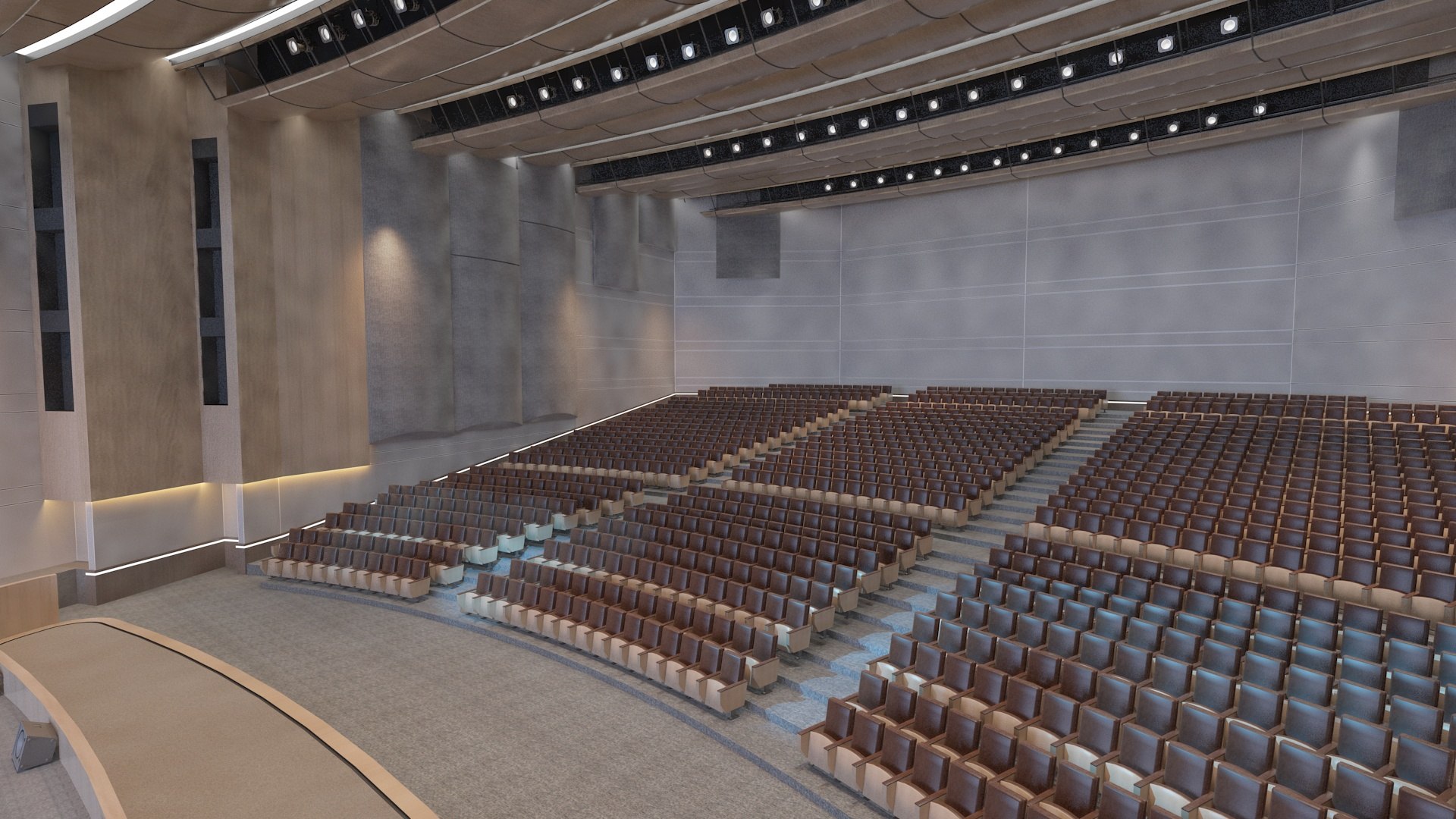 Theater Interior Auditorium Model - TurboSquid 1698689
