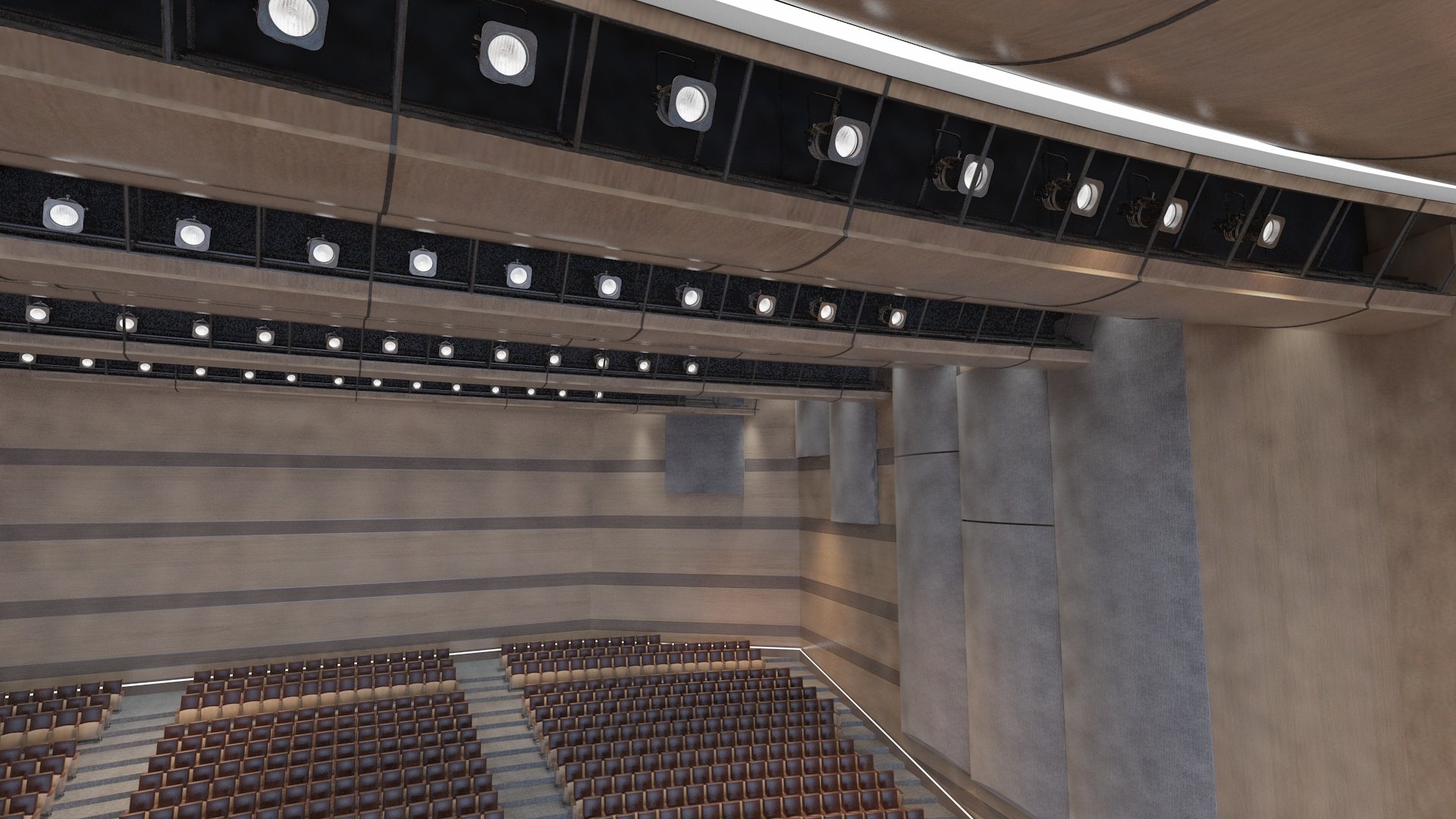 Theater Interior Auditorium Model - TurboSquid 1698689