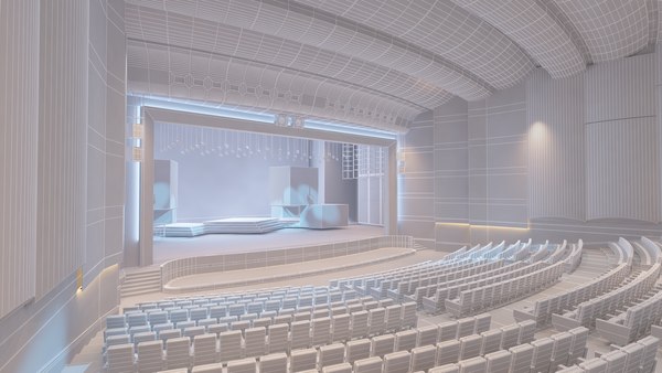 Theater interior auditorium model - TurboSquid 1698689