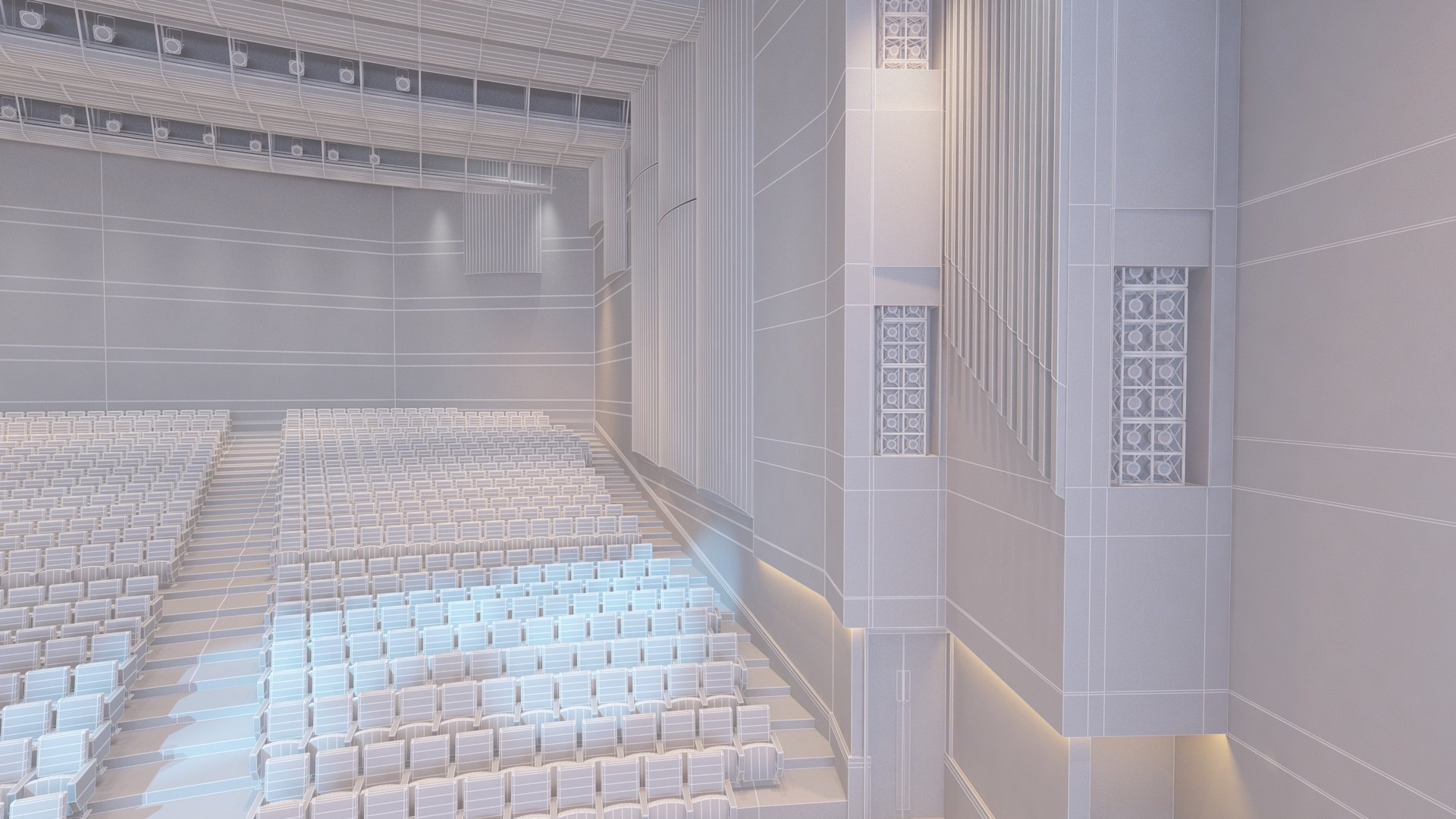 Theater Interior Auditorium Model - TurboSquid 1698689