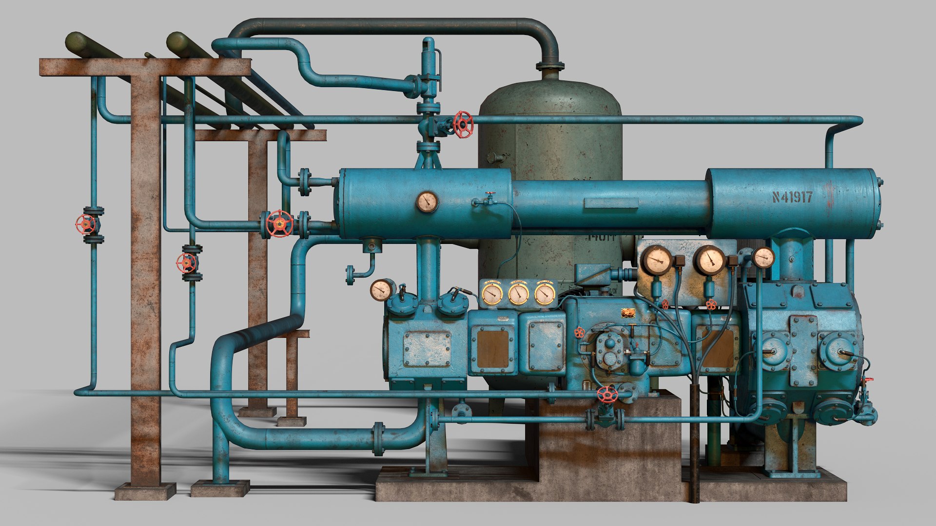 Industrial Air Compressor 3D Model - TurboSquid 2112004
