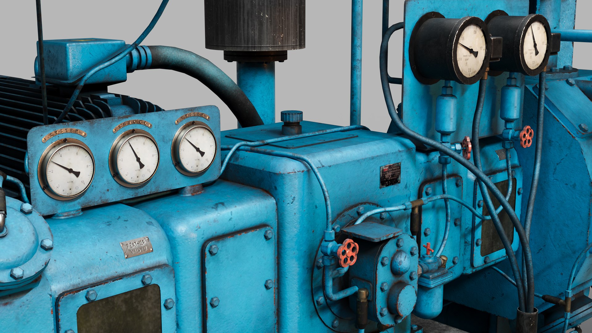 Industrial Air Compressor 3D Model - TurboSquid 2112004