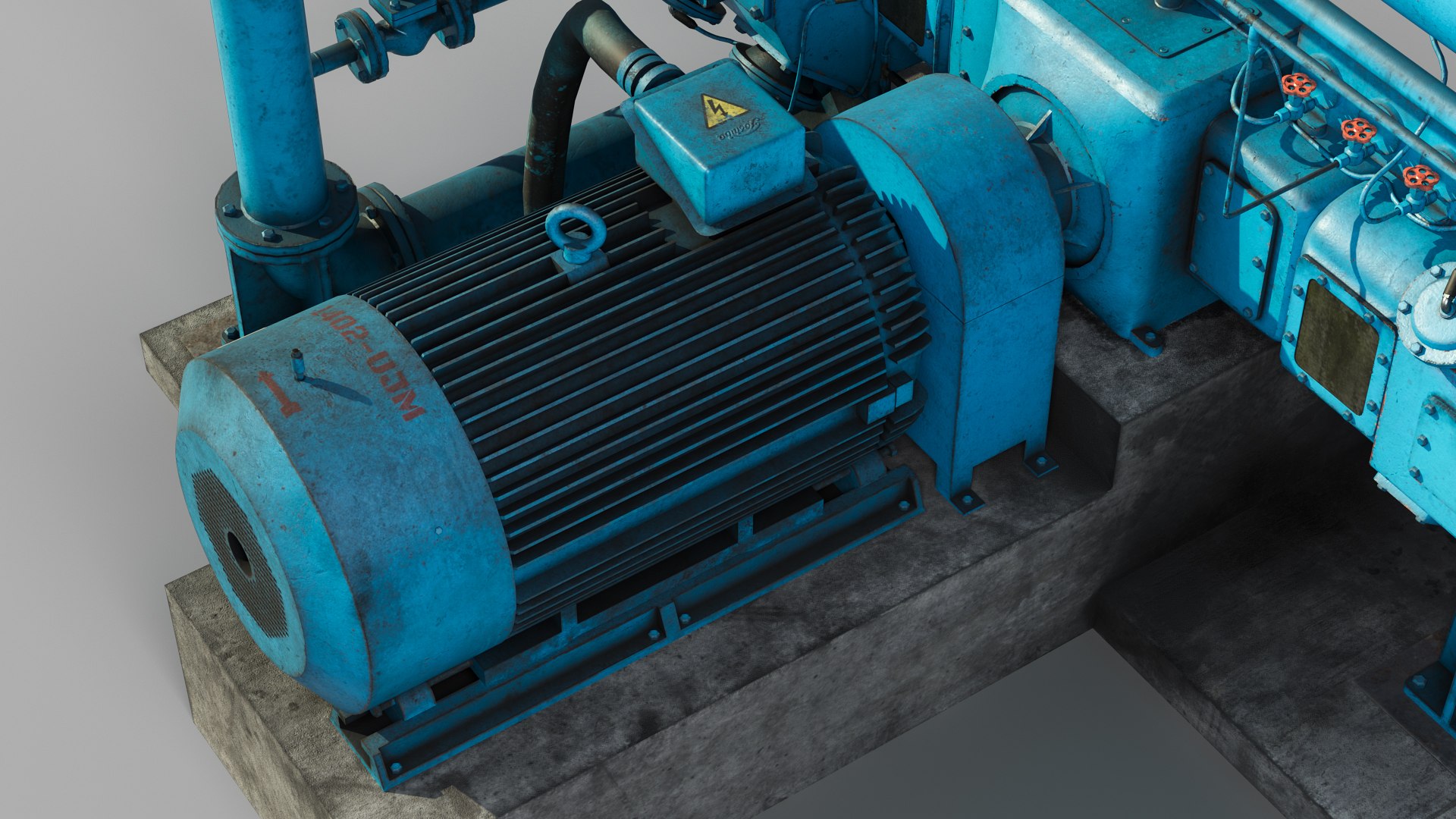 Industrial Air Compressor 3D Model - TurboSquid 2112004