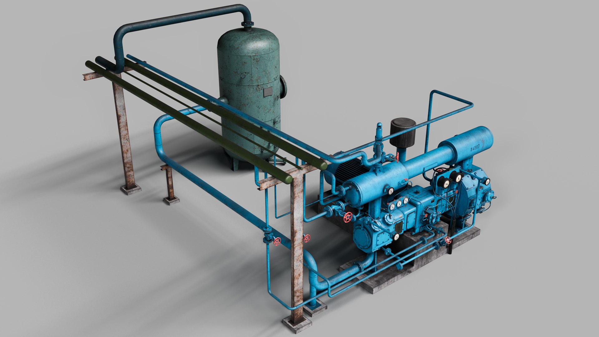 Industrial Air Compressor 3D Model - TurboSquid 2112004