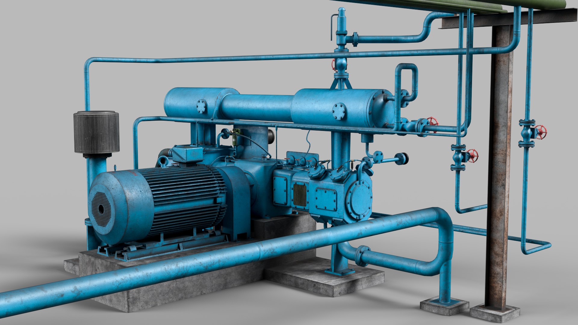Industrial Air Compressor 3D Model - TurboSquid 2112004