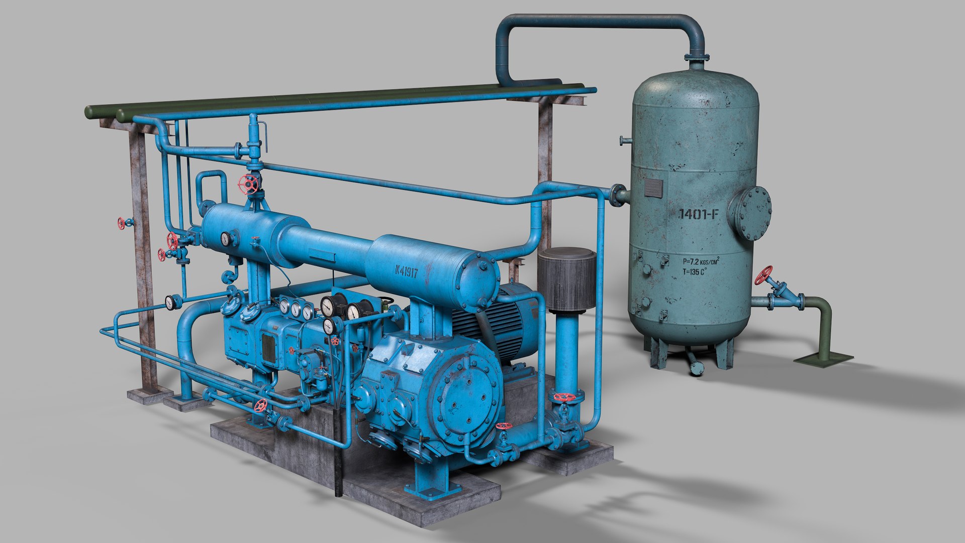 Industrial Air Compressor 3D Model - TurboSquid 2112004