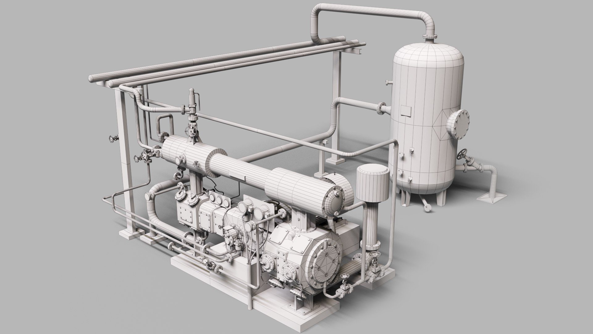 Industrial Air Compressor 3D Model - TurboSquid 2112004