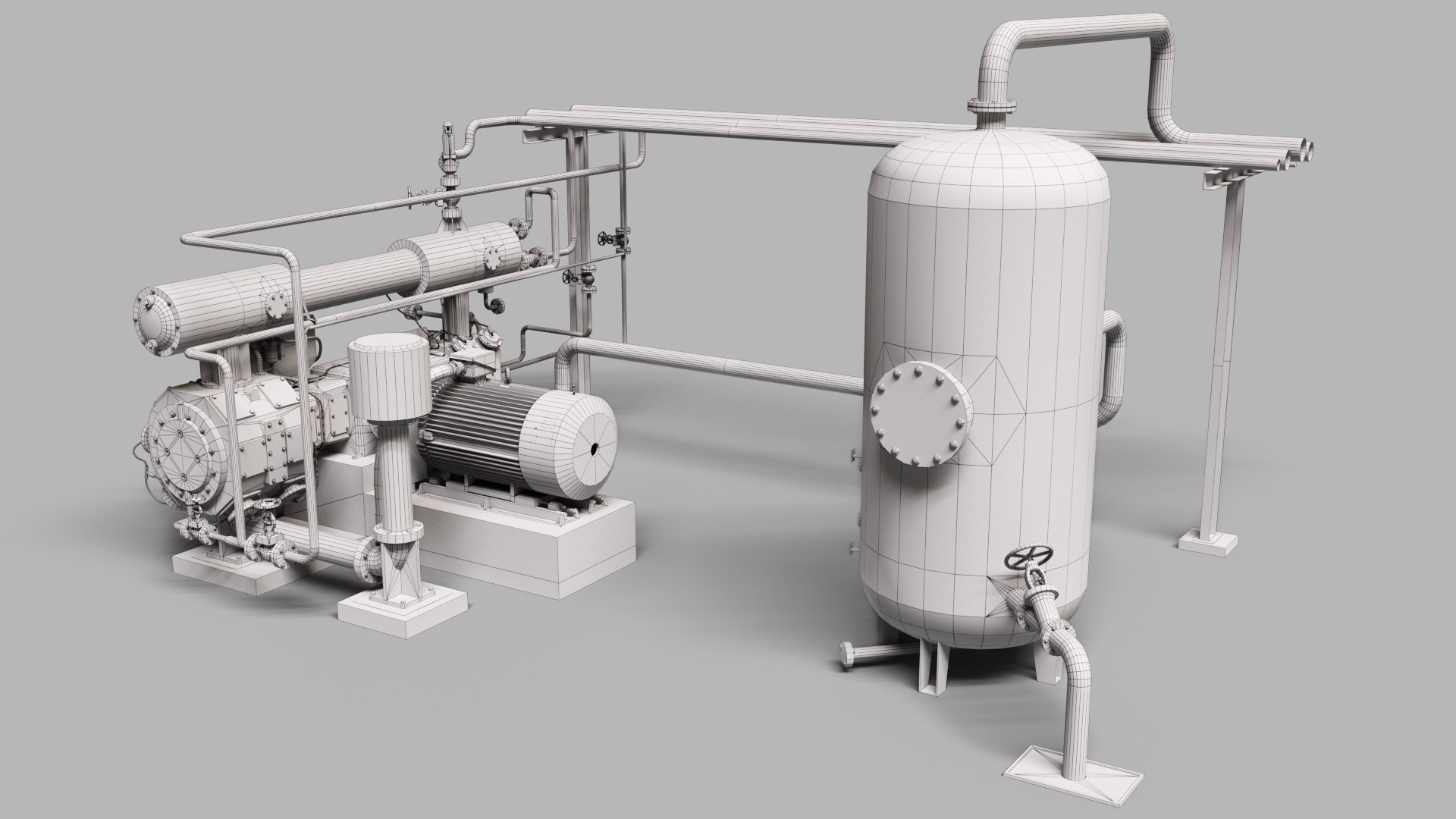 Industrial Air Compressor 3D Model - TurboSquid 2112004