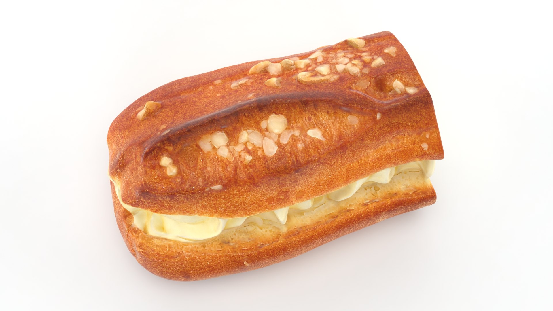 3D Vanilla Eclair Cut - TurboSquid 2051260