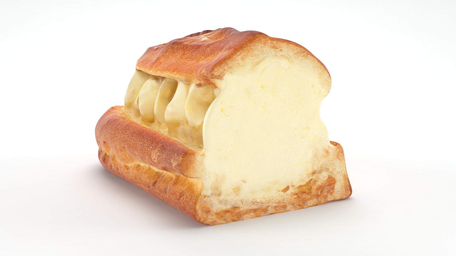 3D Vanilla Eclair Cut - TurboSquid 2051260