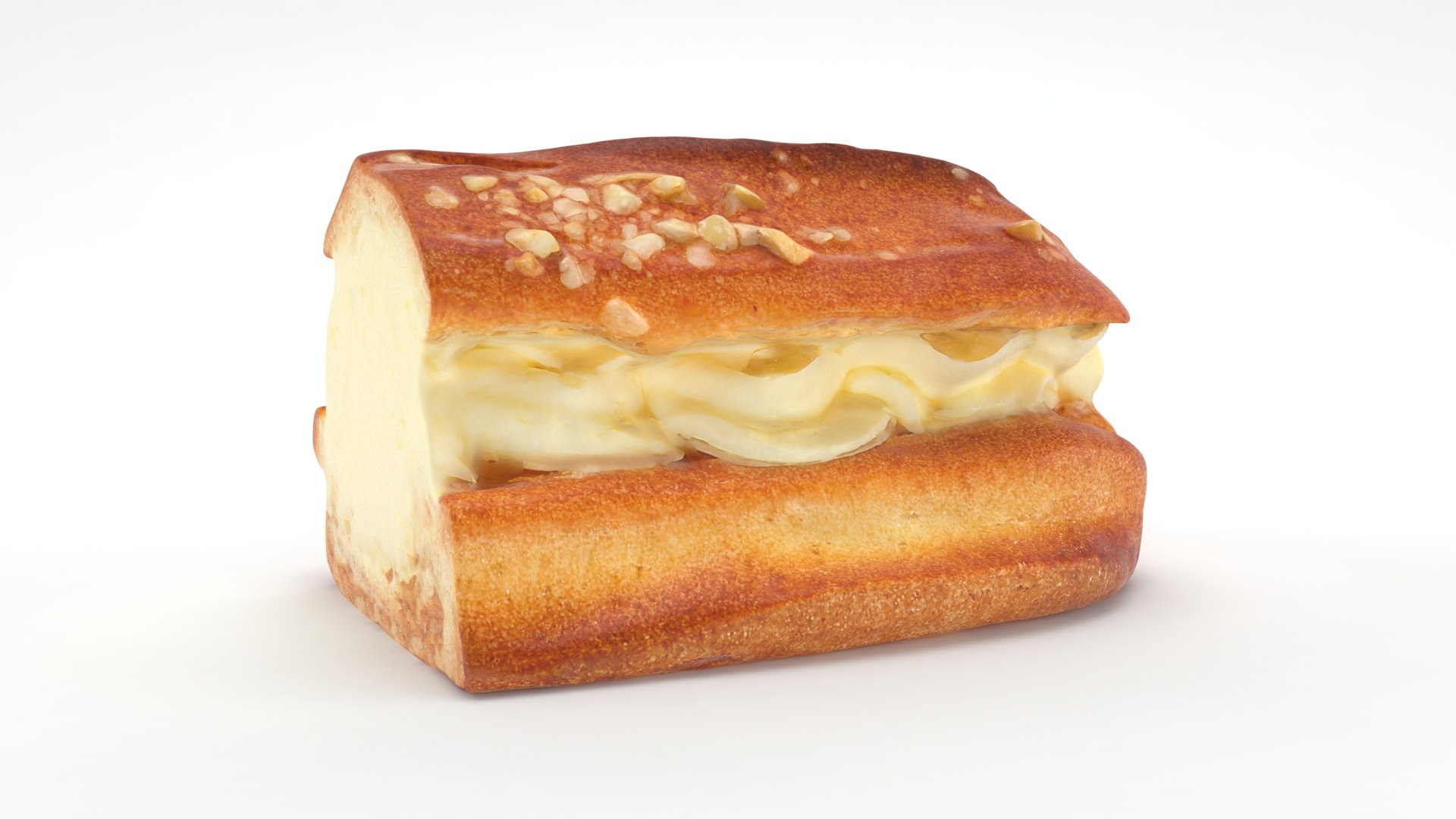 3D Vanilla Eclair Cut - TurboSquid 2051260