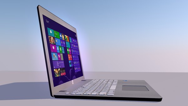 3d laptop model