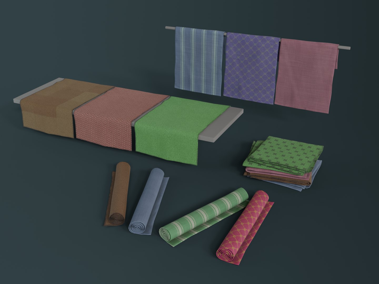 Medieval Cloth Set 3D Model - TurboSquid 1823447