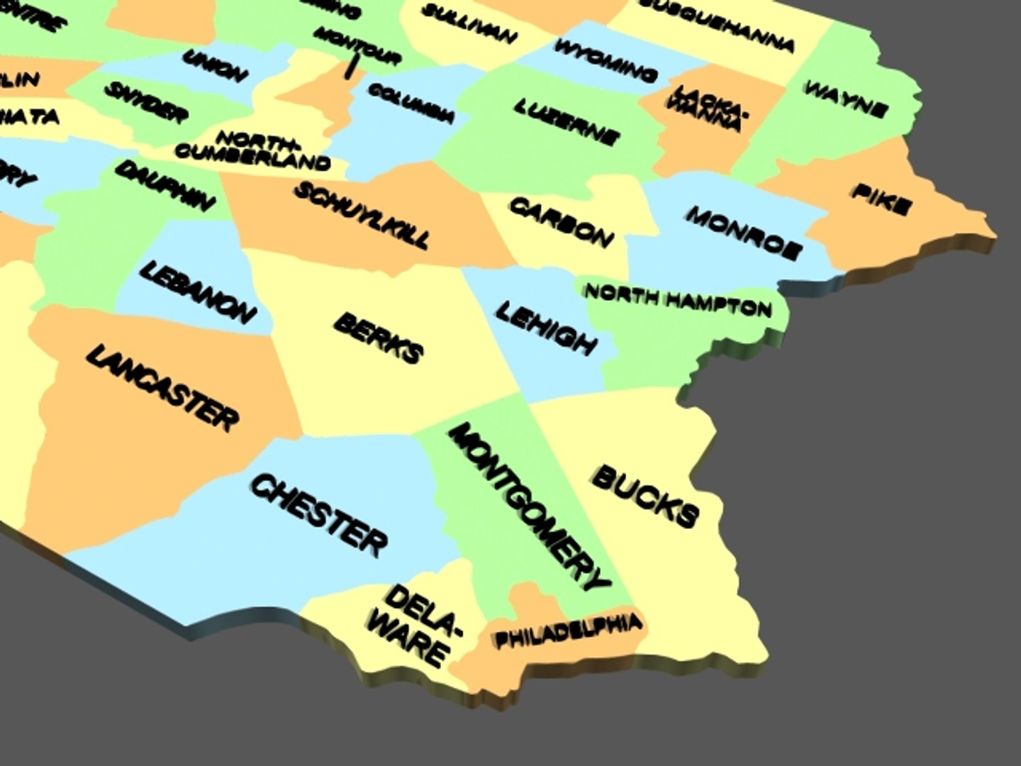 Pa Maps County 3d Lwo