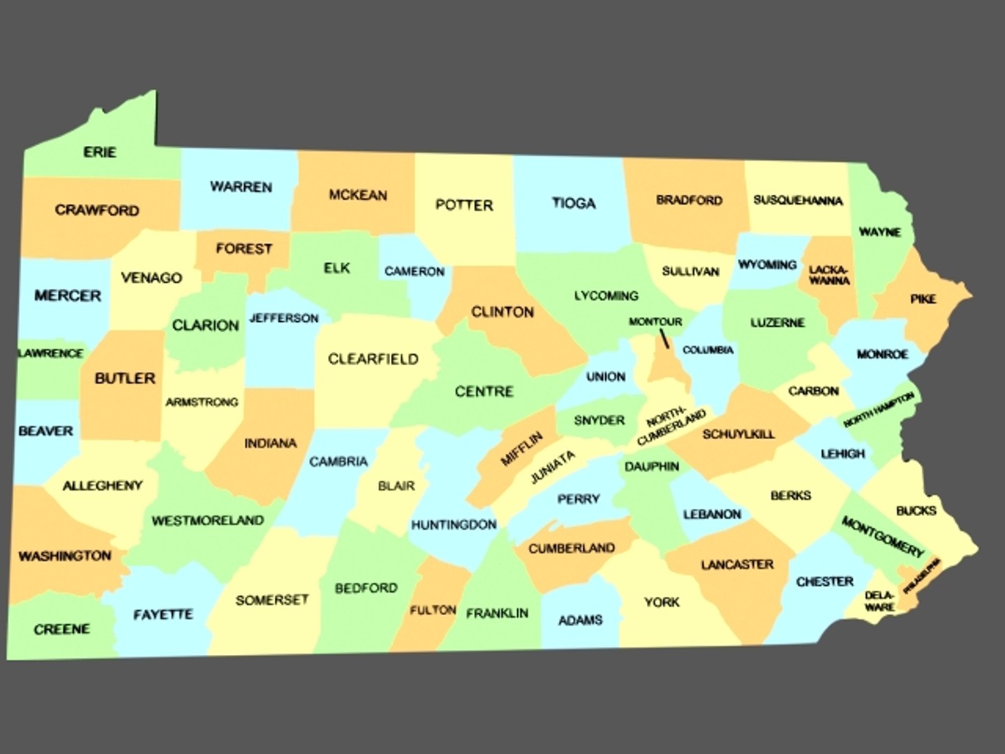 Pa Maps County 3d Lwo