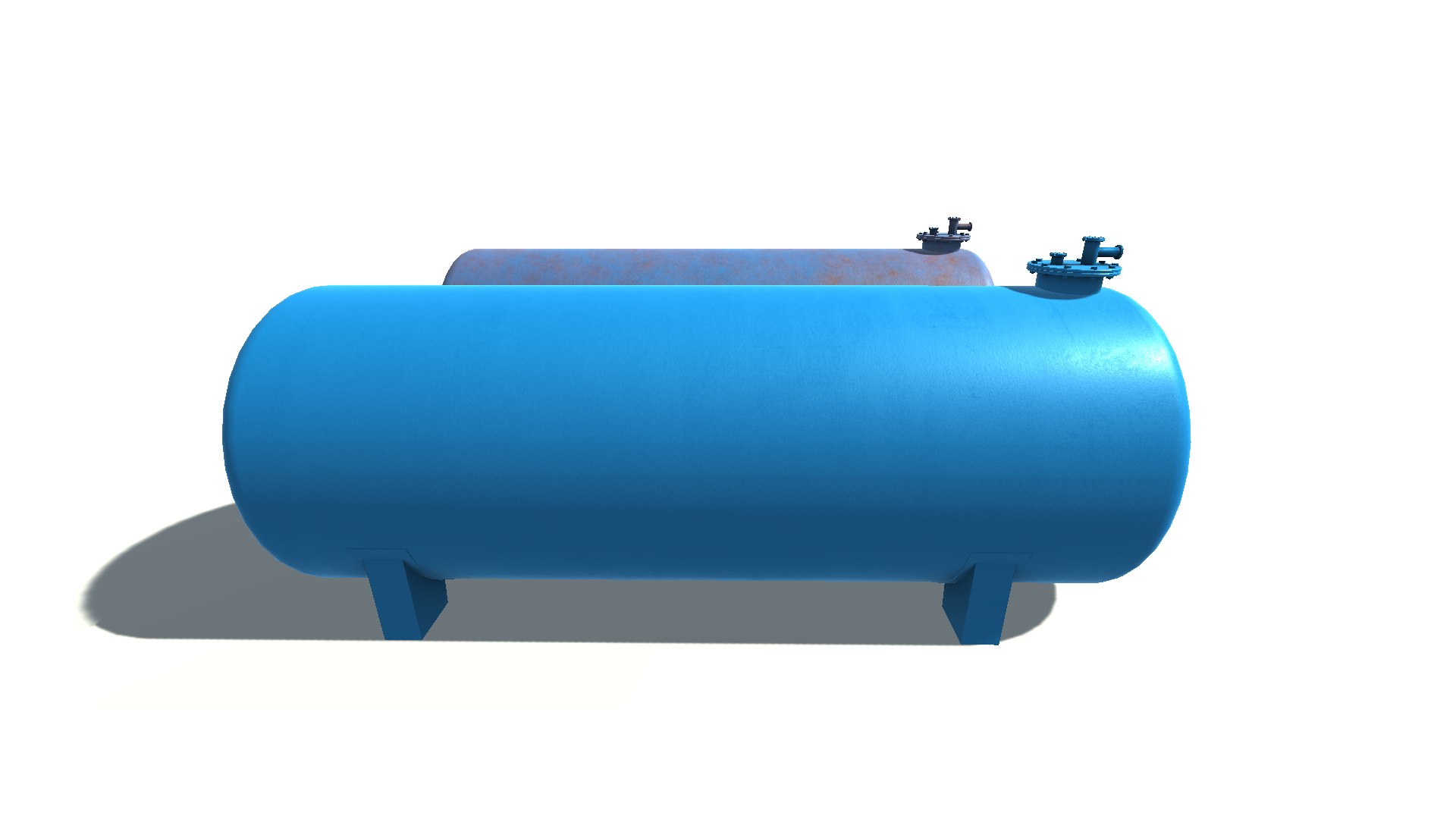 Horizontal Tank 3D Model - TurboSquid 1709417