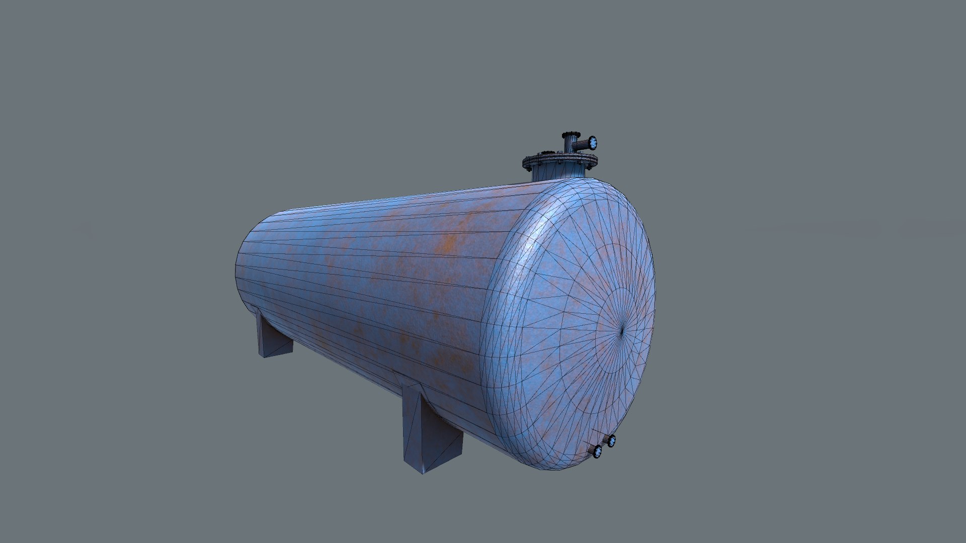 Horizontal Tank 3D Model - TurboSquid 1709417