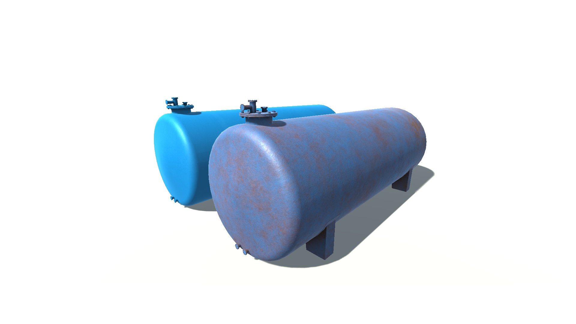 Horizontal Tank 3D Model - TurboSquid 1709417