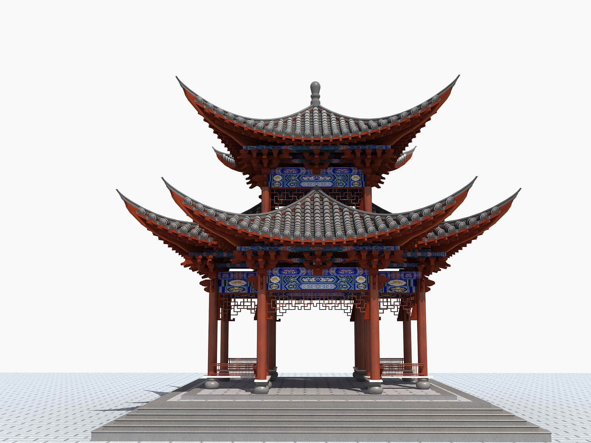 Ancient Pavilion 3D model - TurboSquid 1806950
