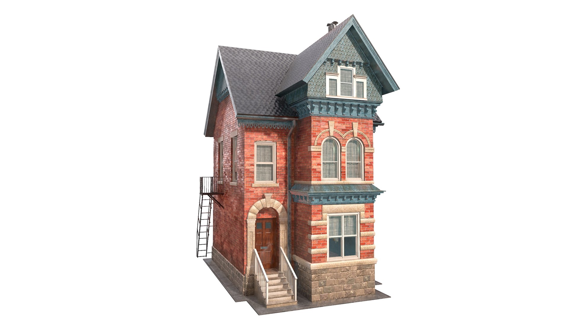3D Model Victorian House 01 - TurboSquid 1710401