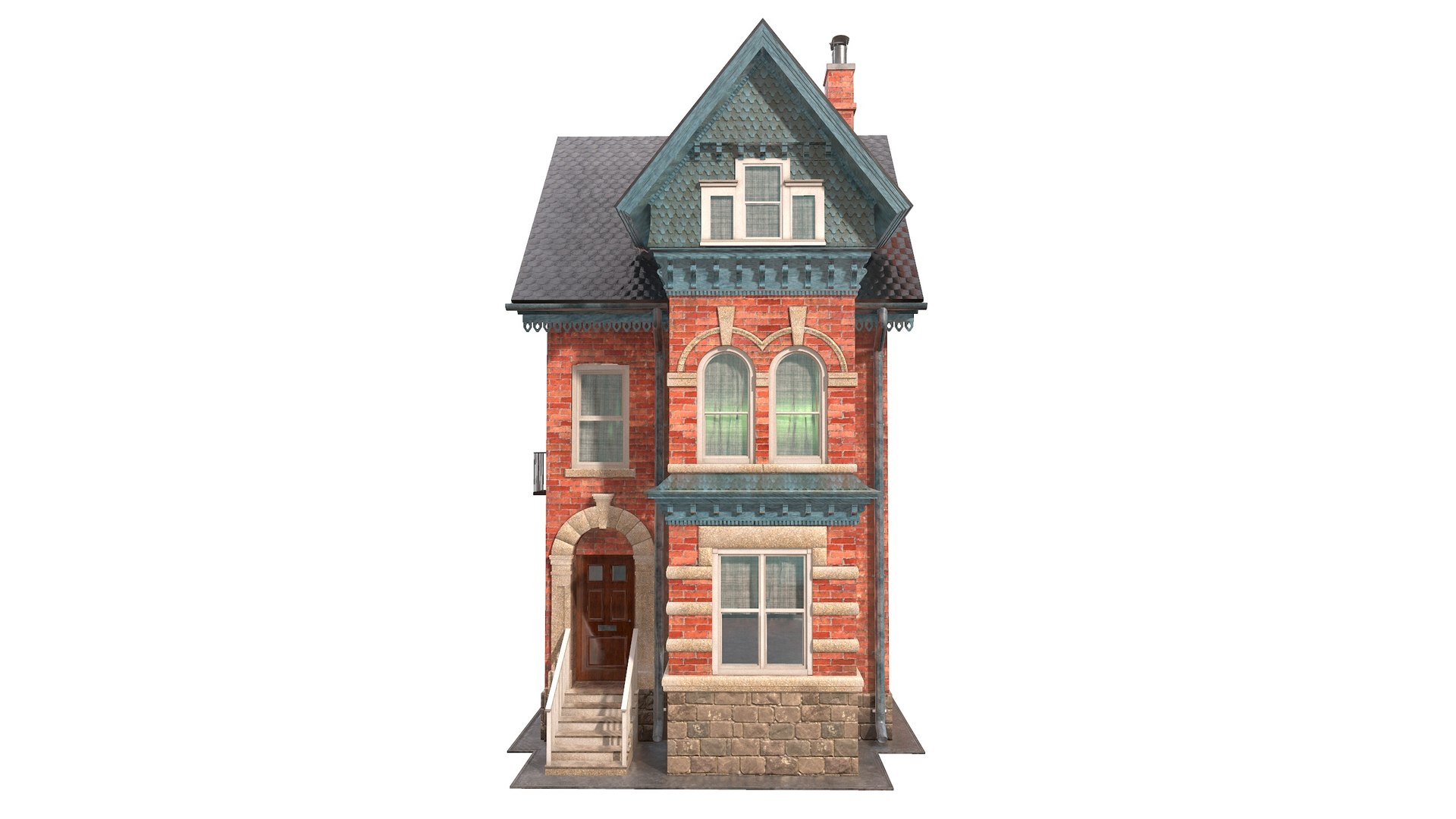 3D Model Victorian House 01 - TurboSquid 1710401
