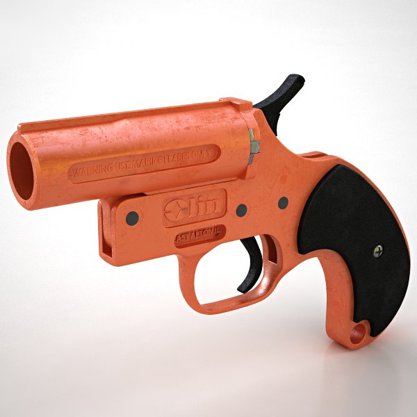 Olin gun flare 3D model - TurboSquid 1326892