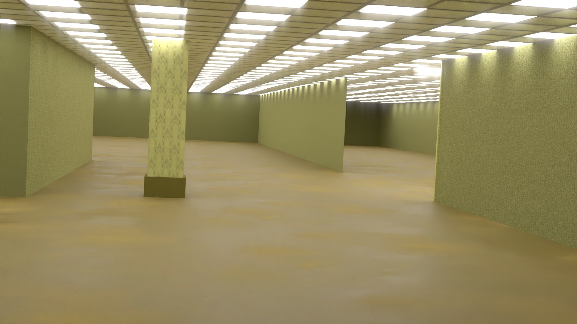 The Backrooms 3D Model - TurboSquid 1881246