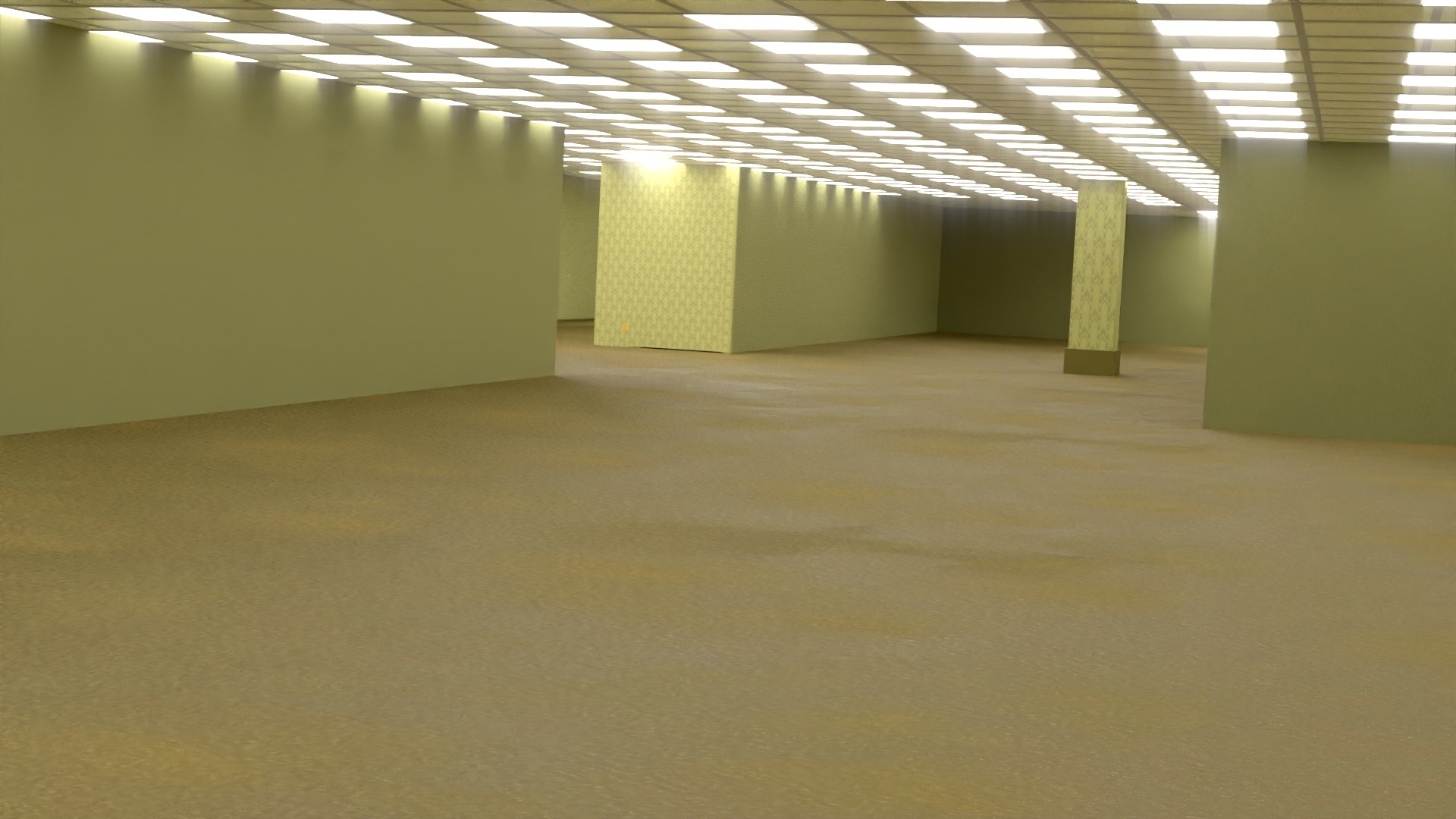 The Backrooms 3D Model - TurboSquid 1881246