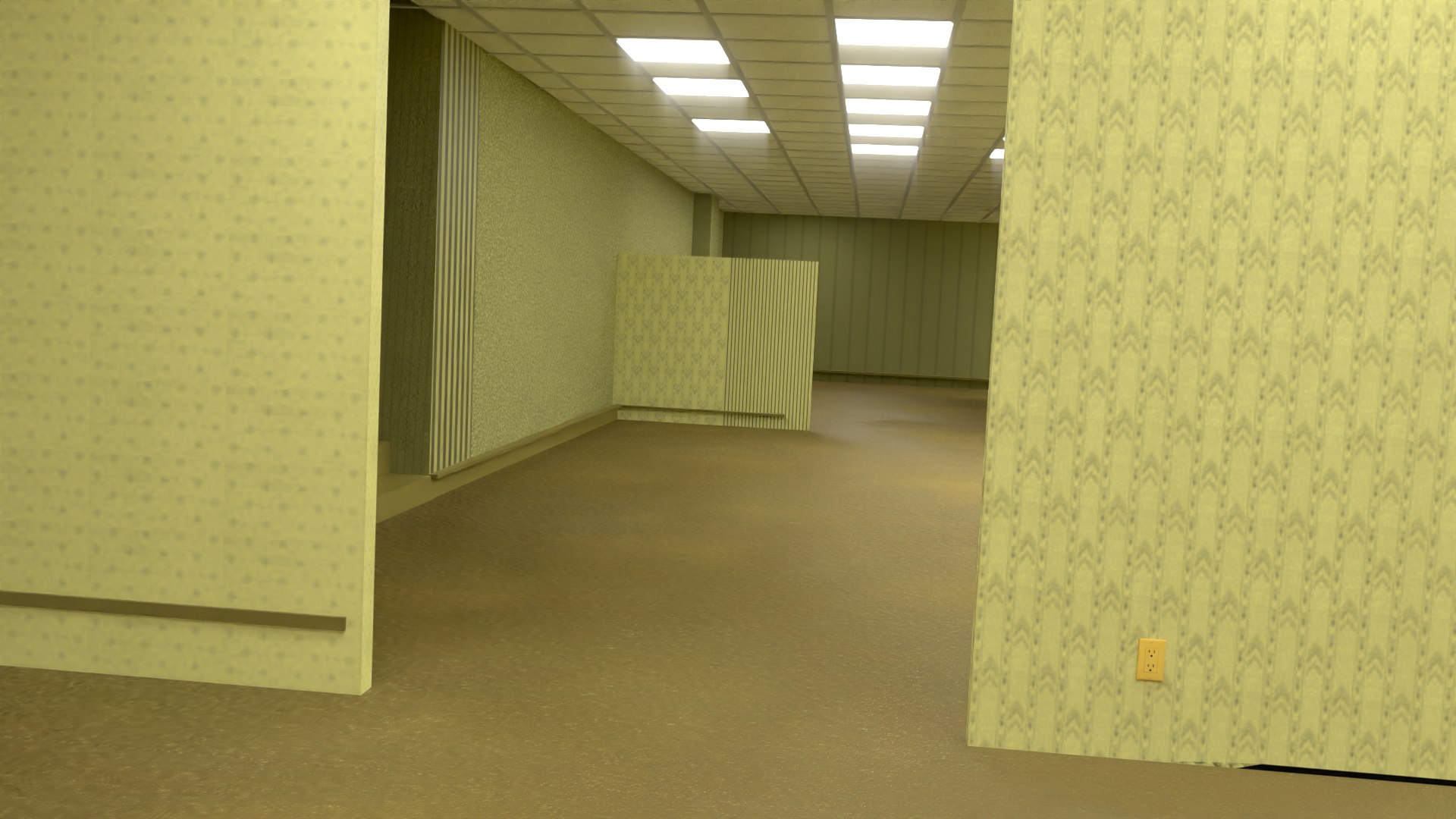The Backrooms 3D Model - TurboSquid 1881246