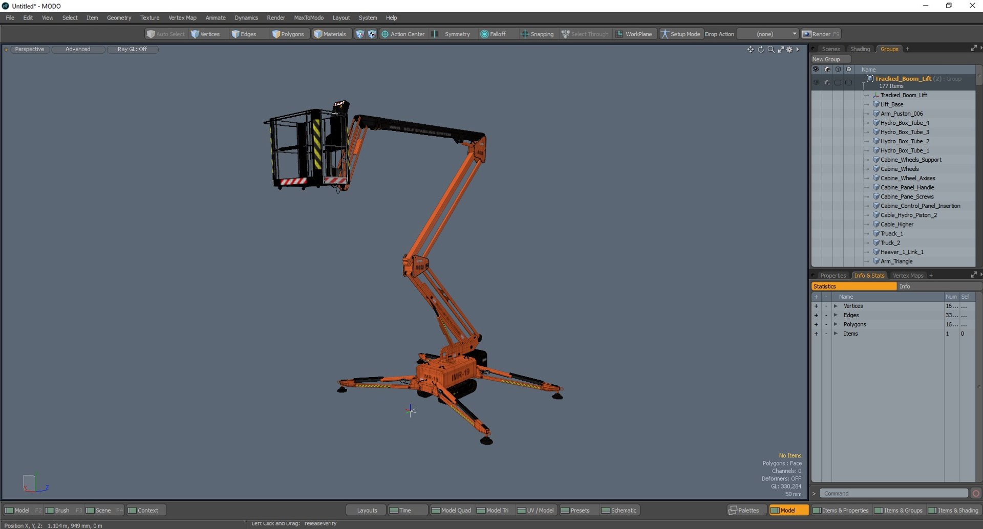 3D Model Tracked Boom Lift - TurboSquid 2265115