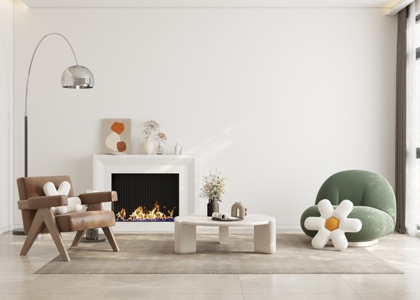 Modern residential indoor 3 d model 3D model - TurboSquid 2042980