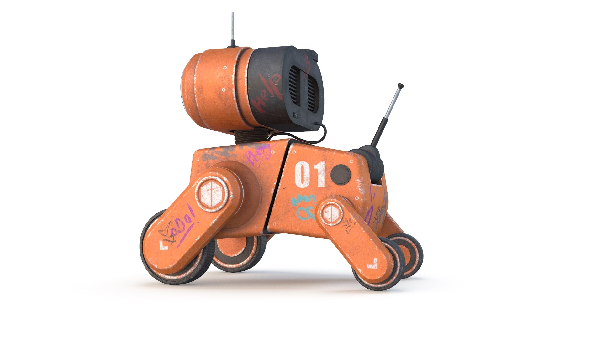 3D Cute Robot - TurboSquid 2211396