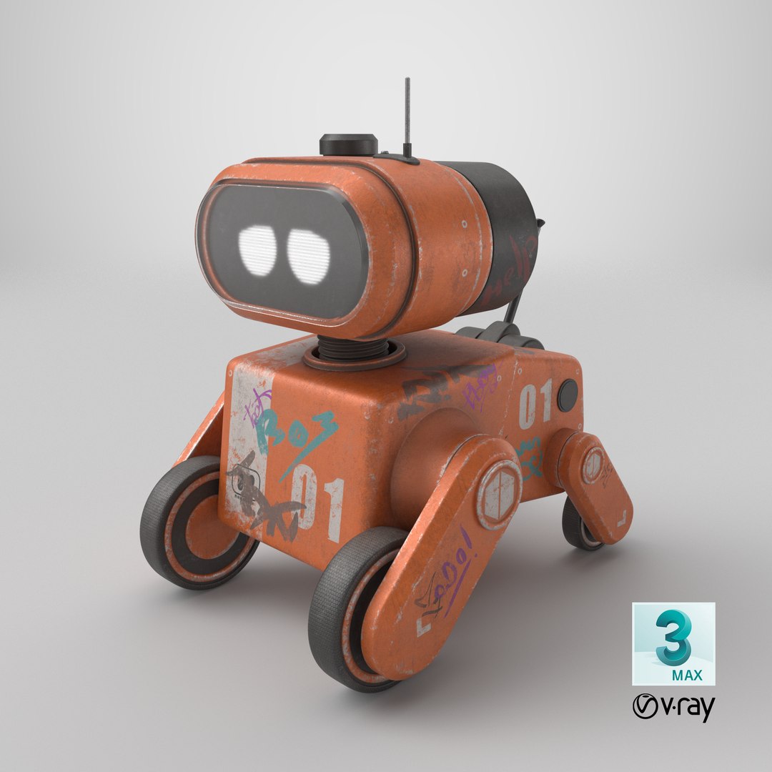 3D Cute Robot - TurboSquid 2211396