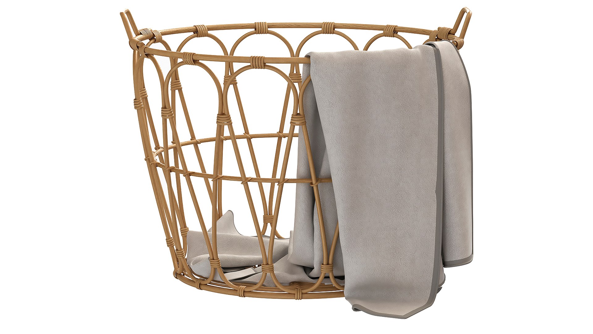 RATTAN Snidad Ikea Basket 3D Model - TurboSquid 1907260