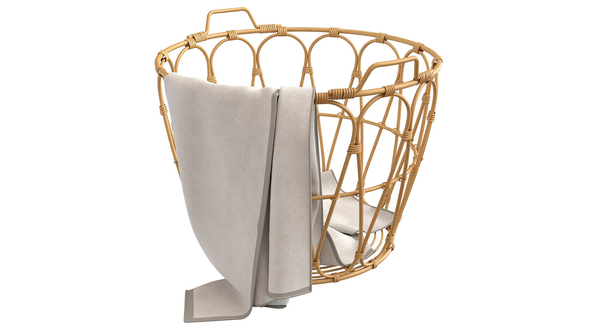 RATTAN Snidad Ikea Basket 3D Model - TurboSquid 1907260