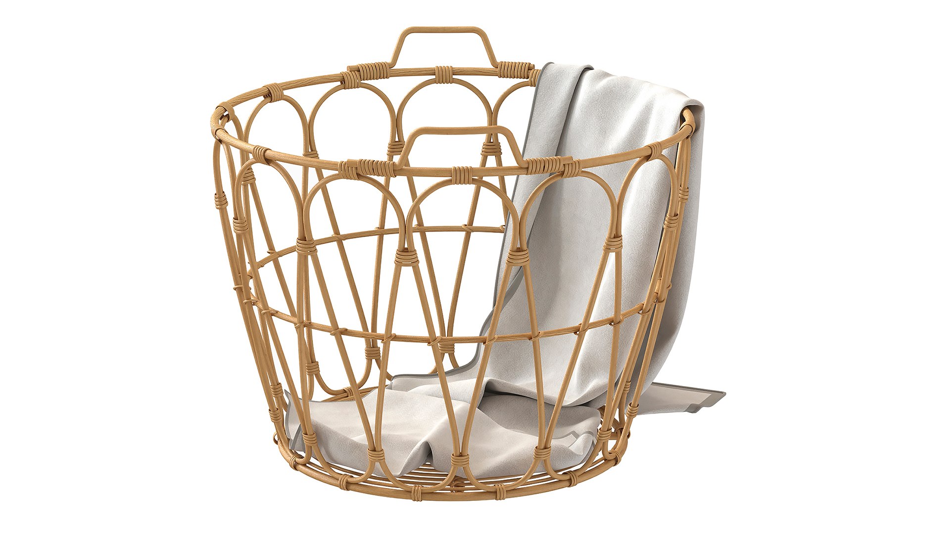 RATTAN Snidad Ikea Basket 3D Model - TurboSquid 1907260