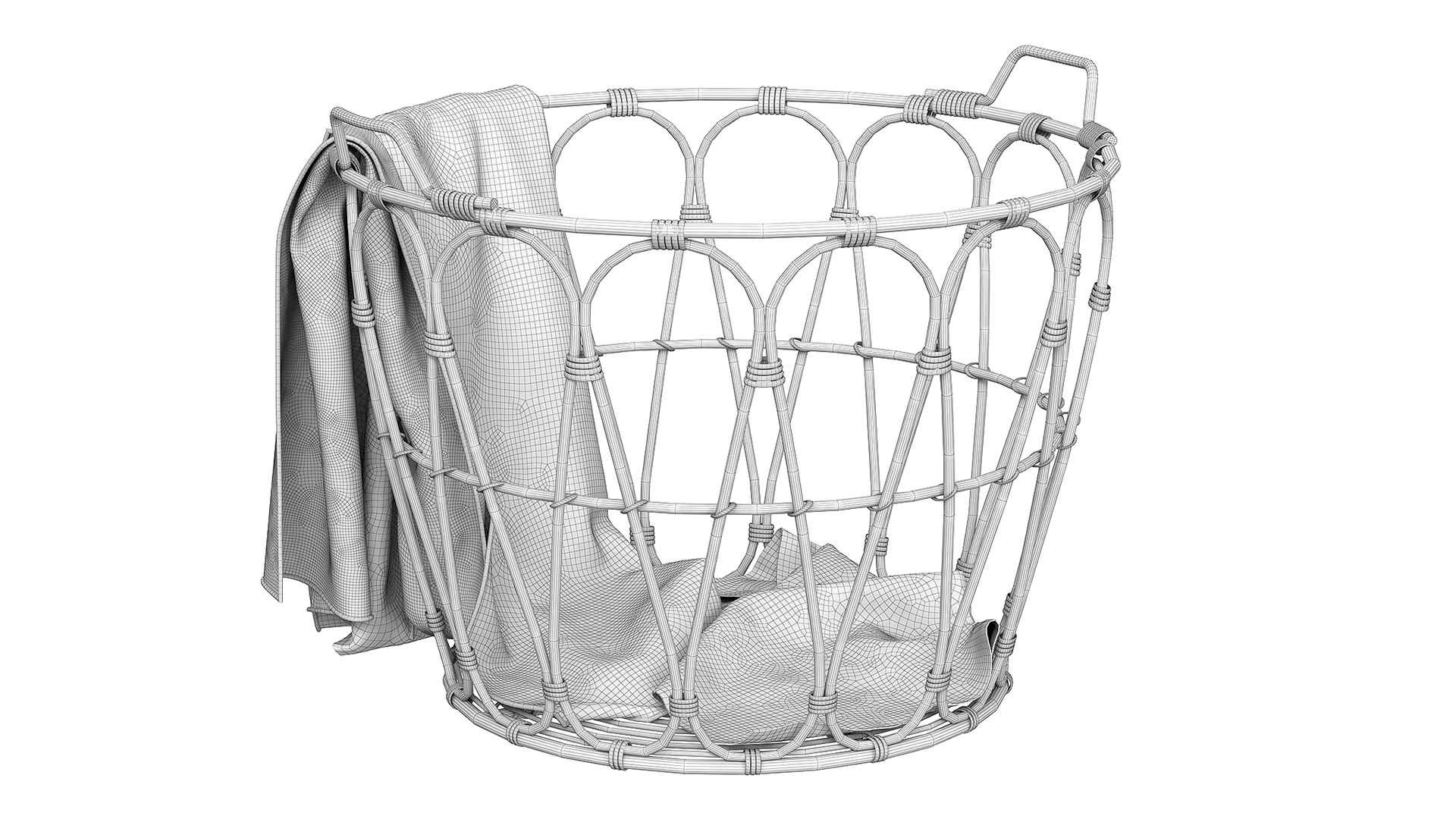 RATTAN Snidad Ikea Basket 3D Model - TurboSquid 1907260