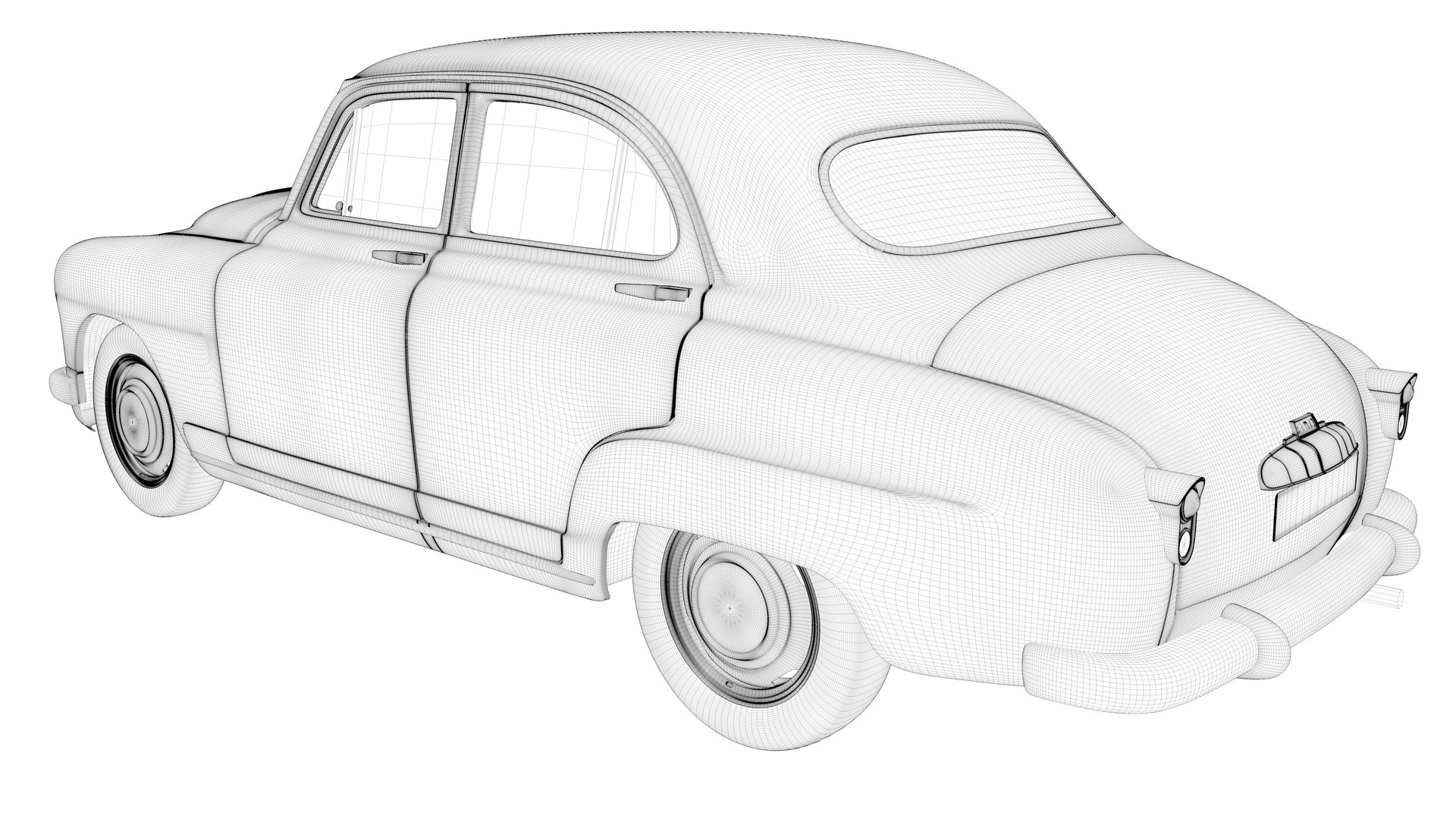 3D Aronde 1952 Simca Model - TurboSquid 1418107