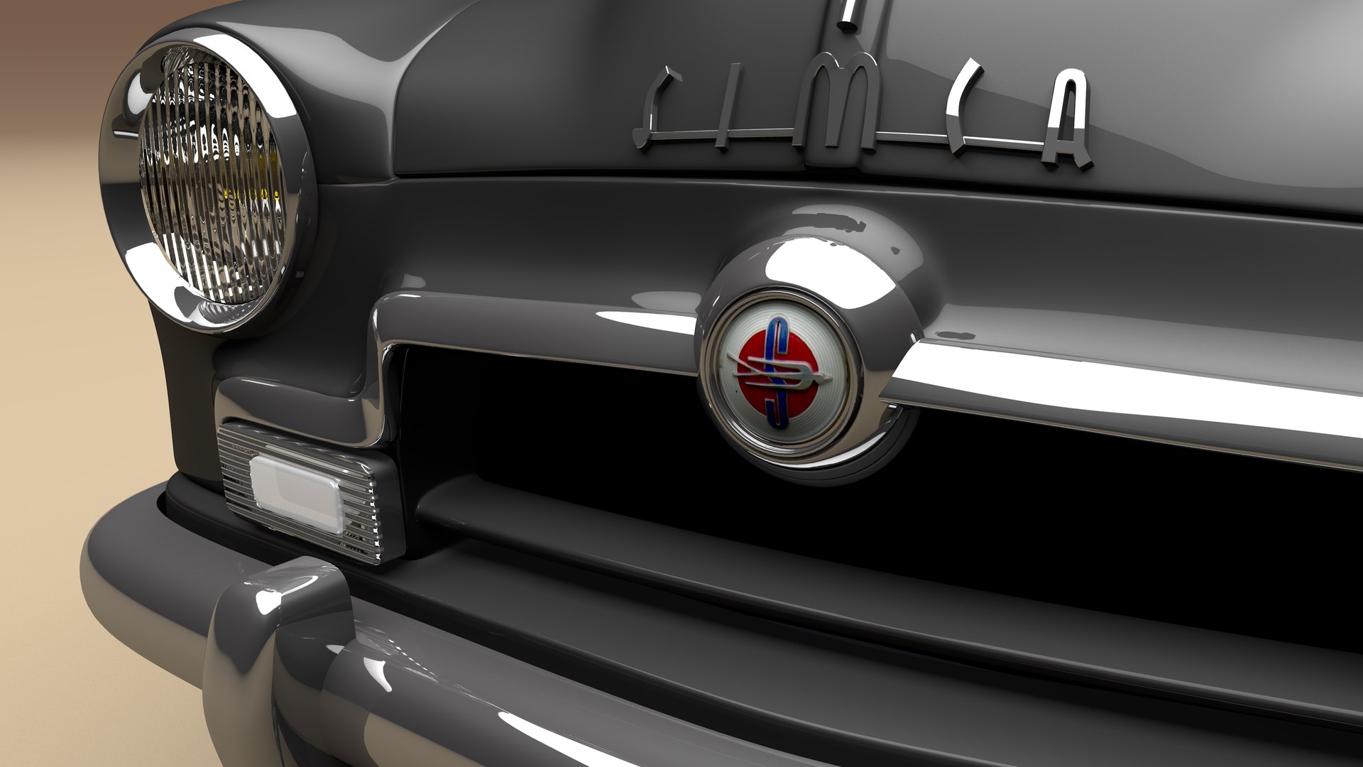 3D Aronde 1952 Simca Model - TurboSquid 1418107