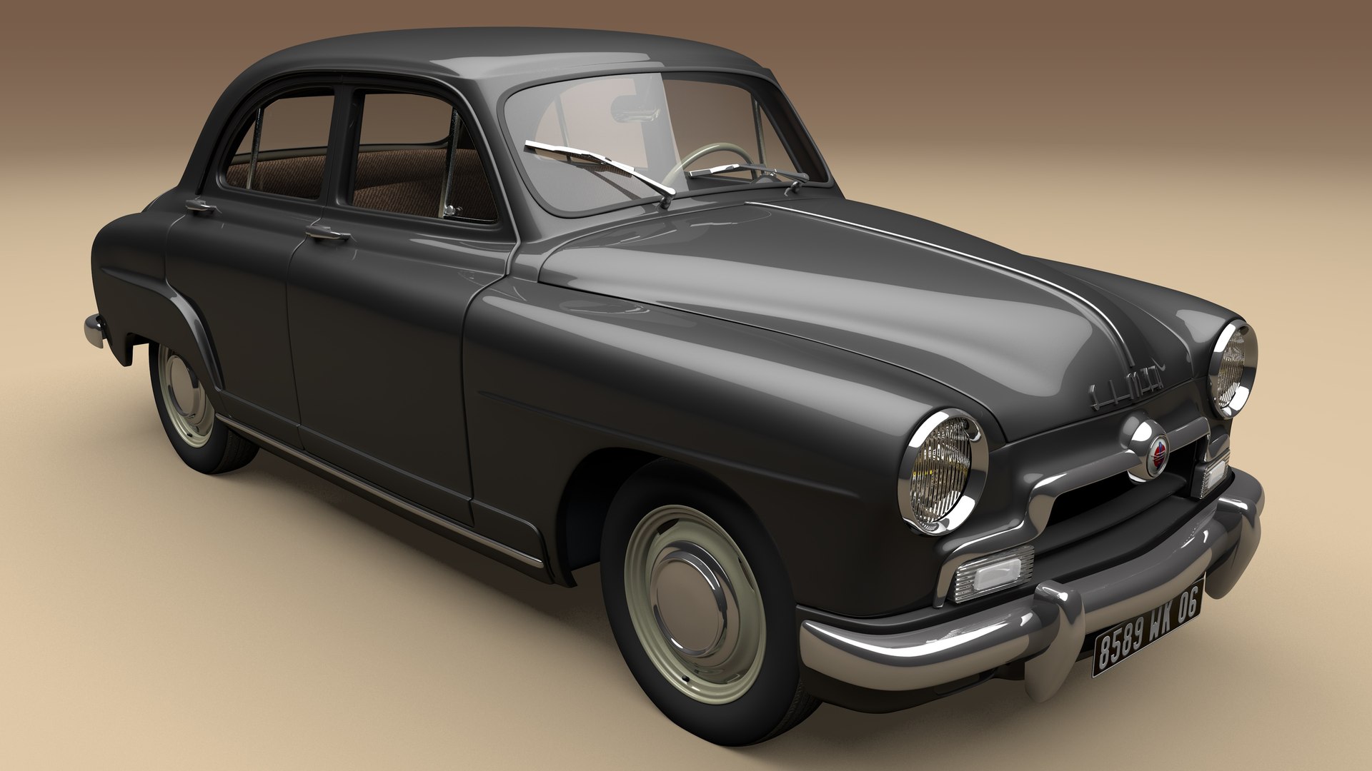 3D Aronde 1952 Simca Model - TurboSquid 1418107