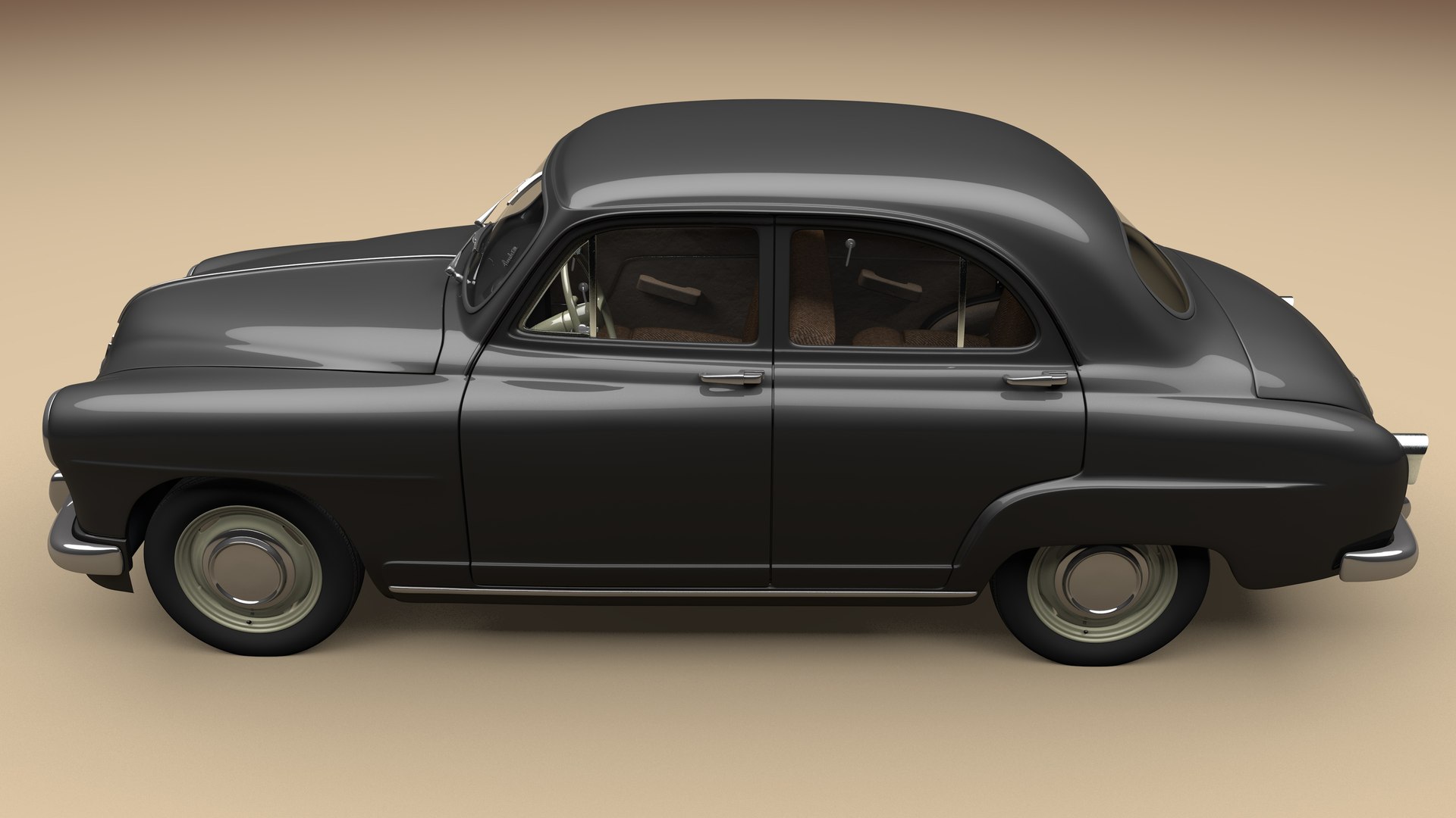 3D Aronde 1952 Simca Model - TurboSquid 1418107